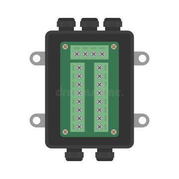 Load cell junction box stock vector. Illustration of style - 353326595