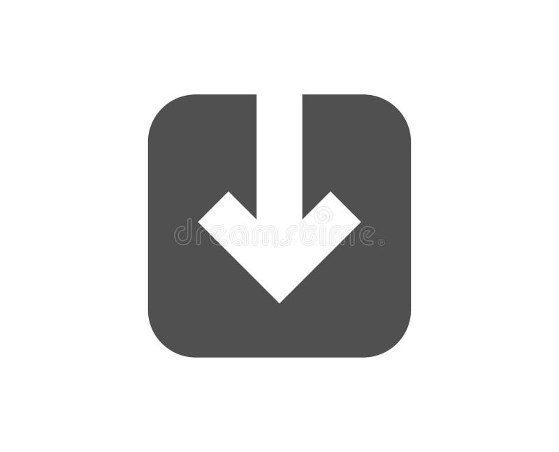 Load Document Simple Icon. Download Arrowhead. Stock Vector ...