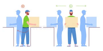 Load Handling in Workplace. Loadman Proper and Incorrectly Posture ...
