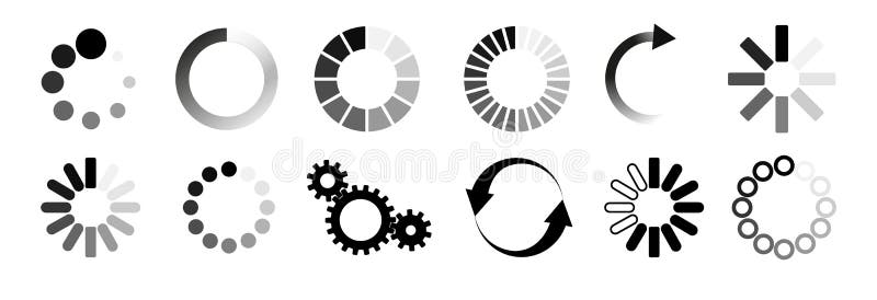 Load Icon Loading Circle Website Buffer Loader Or Preloader Vector