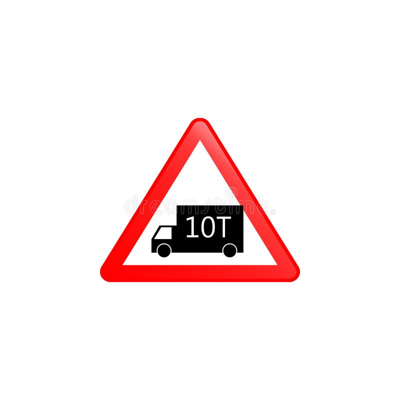 Load Limit Icon. Set of Road Signs Icon for Mobile Concept and Web Apps ...