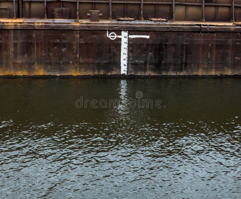 Load Line Marks and Lines on a Ship Stock Image - Image of mark ...