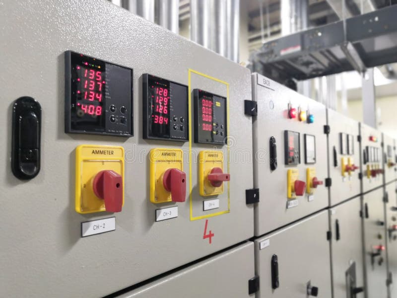 Load Panel Three-phase Electric Power. Stock Photo - Image of electric ...