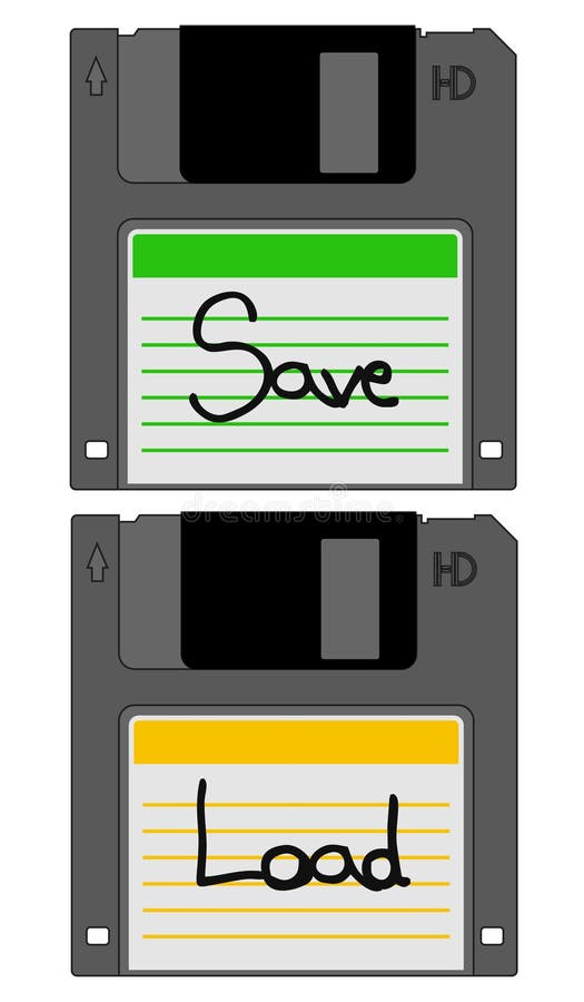 Load and save stock vector. Illustration of command, data - 23532718