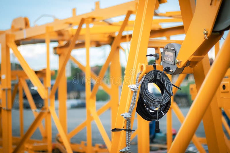 Load Sensor of Tower Crane with Cable for Measurement Weight when ...