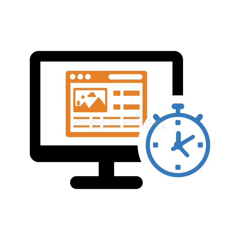 Load Time, Image, Optimization, Load Icon. Editable Vector Graphics ...