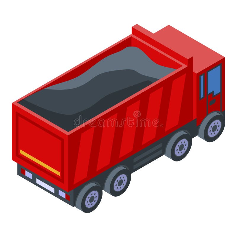 Load Tipper Icon, Isometric Style Stock Vector - Illustration of ...