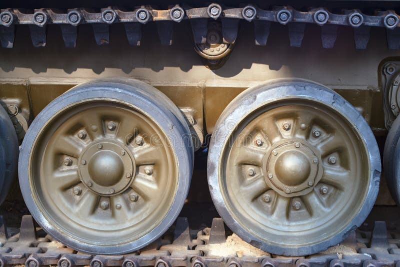 Load Wheels Caterpillar Tank Stock Photo - Image of wheel, second: 50907724