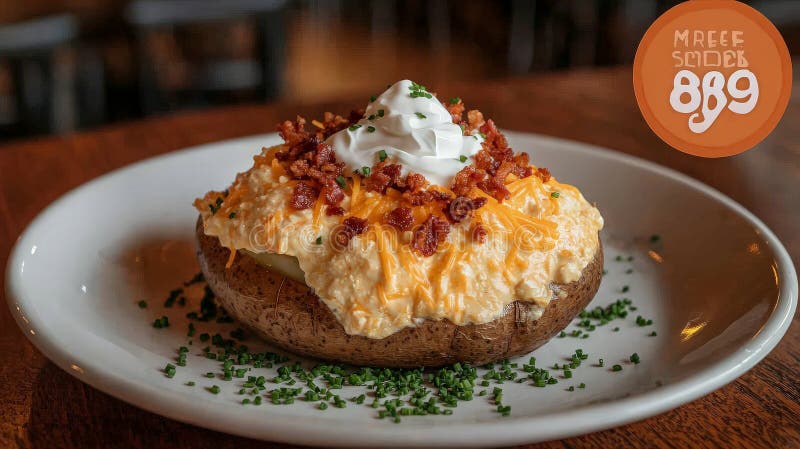 184 Loaded Baked Potato Restaurant Dish Stock Photos - Free & Royalty ...