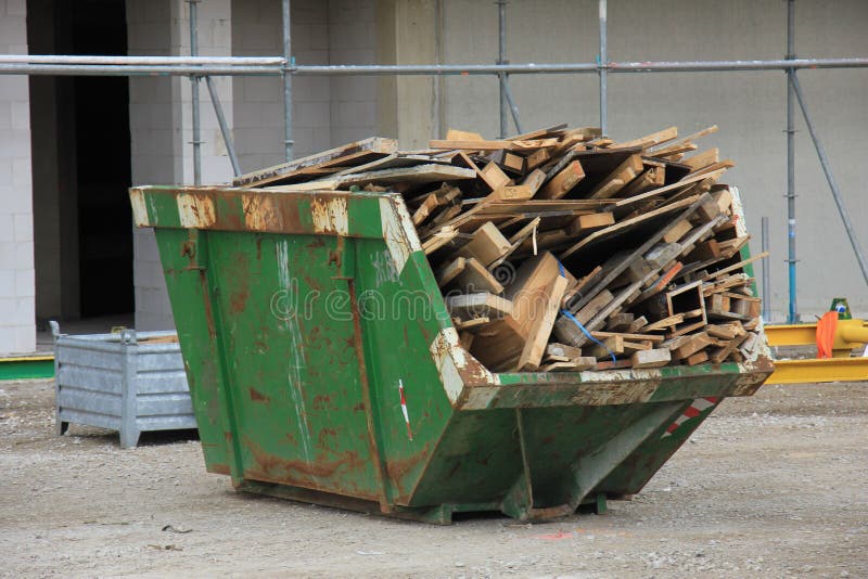 Loaded garbage dumpster stock image. Image of rubbish - 91988033