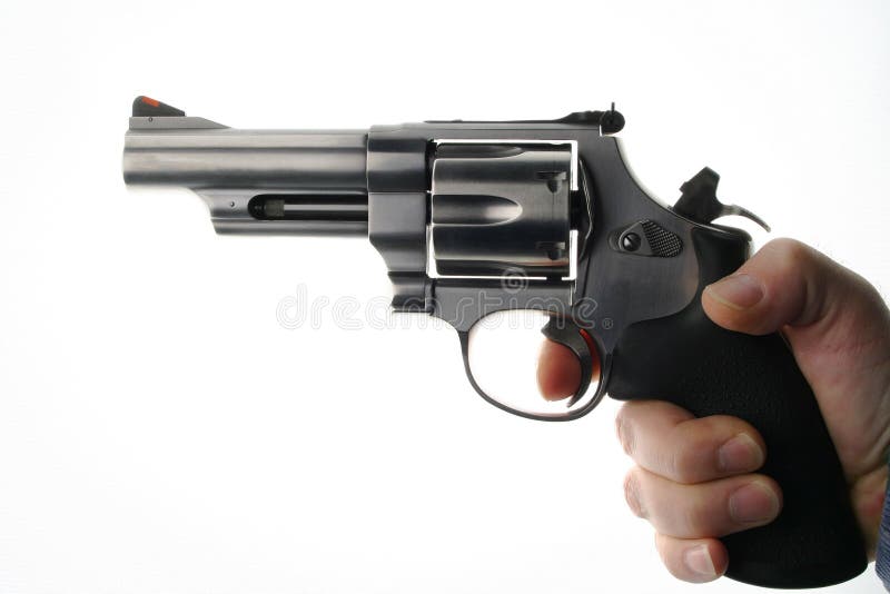 Loaded Gun stock image. Image of nickel, ammunition, revolver - 505583