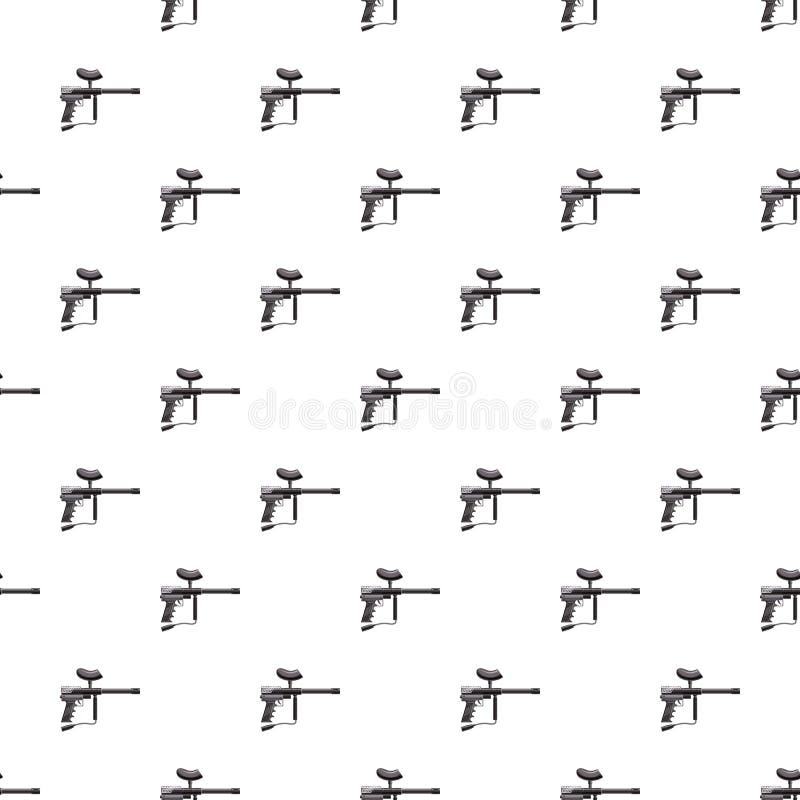 Loaded Gun for Paintball Pattern Stock Vector - Illustration of bullet ...