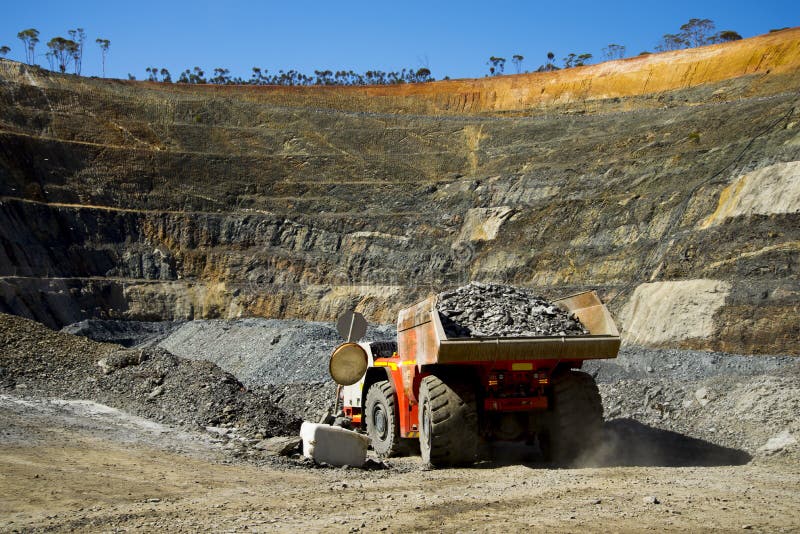 Ore Truck stock photo. Image of mineral, cavern, engineering - 143306846