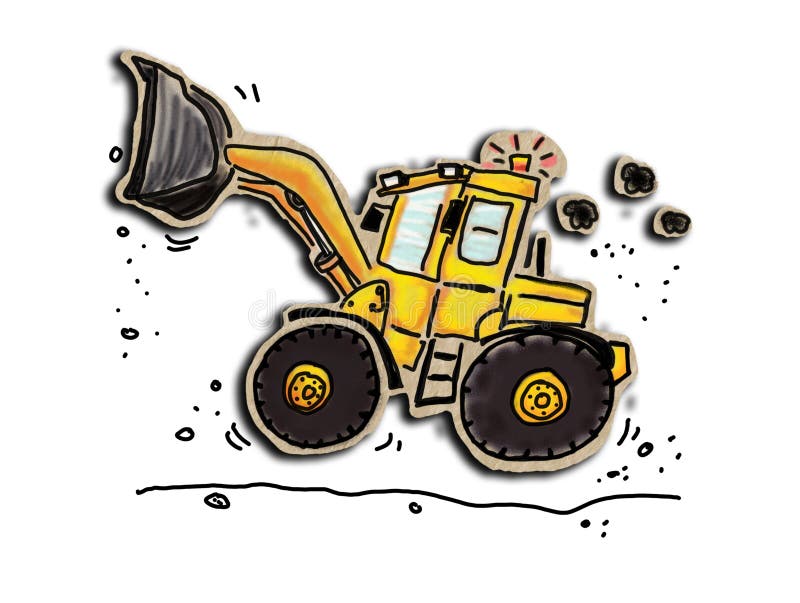 Loader stock illustration. Illustration of loader, excavator - 21238206