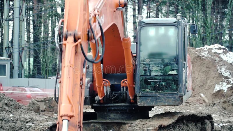 A Construction Trench at a Road Project Site Stock Footage - Video of ...