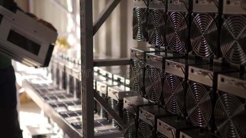 Loader Brings In Bitcoin Asic Miners To Steel Shipping Container