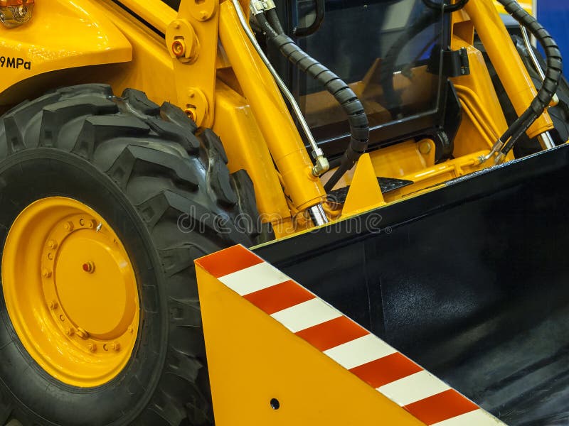 Loader with bucket stock image. Image of loader, fork - 109400643