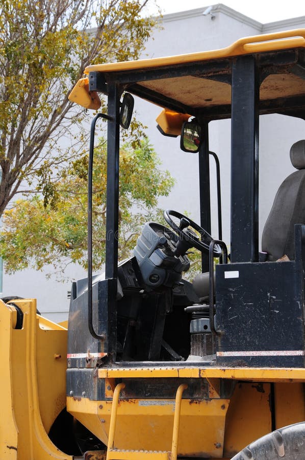 Loader cab stock photo. Image of sand, excavation, bucket - 69352368