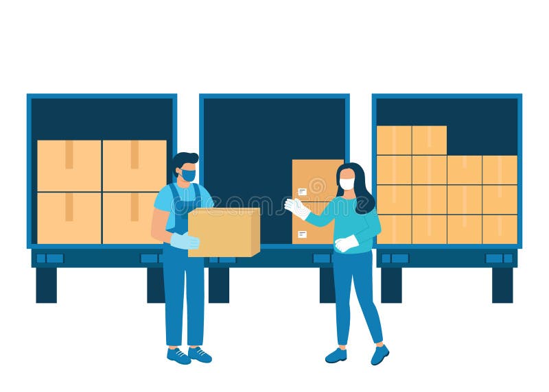 Loading Goods Work Stock Illustrations – 1,882 Loading Goods Work Stock ...
