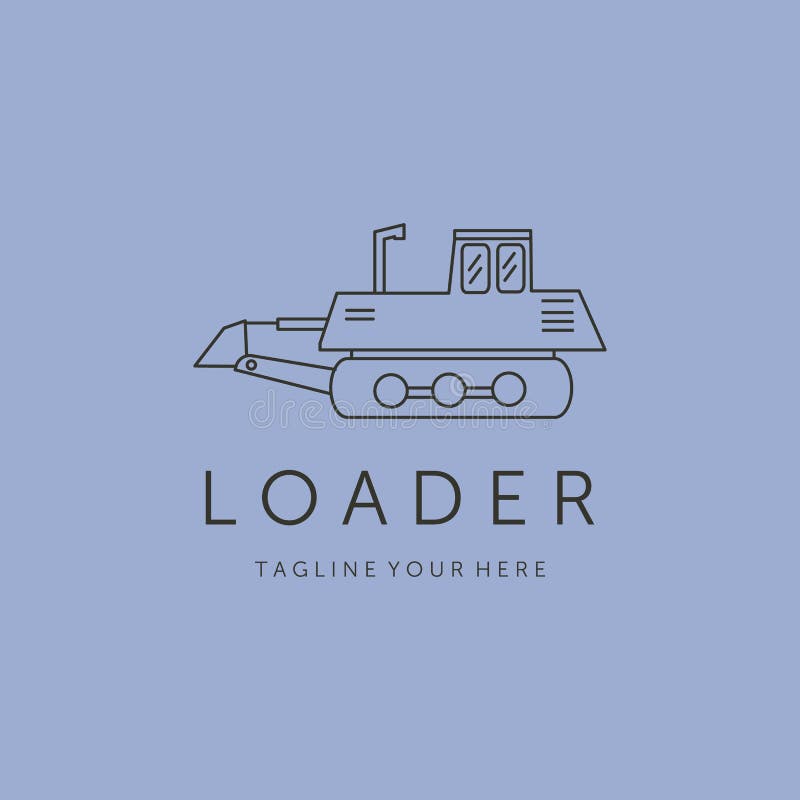 Loader Construction Icon Line Art Logo Vector Symbol Illustration ...