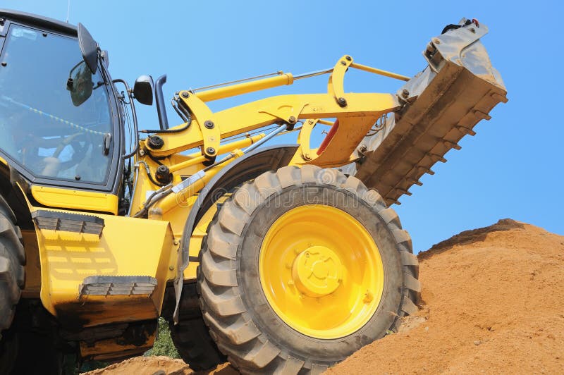 Loader Excavator Construction Machinery Equipment Stock Image - Image ...