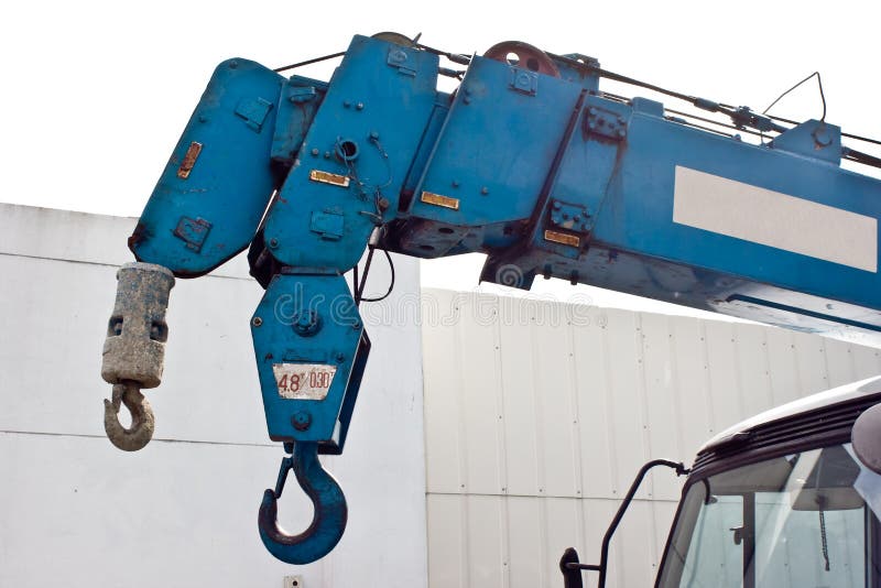 Loader cranes and hook stock image. Image of loader, hook - 20110475