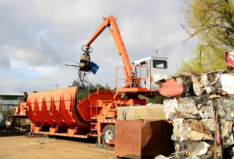Loader Crusher stock image. Image of rust, scrapyard - 42926127