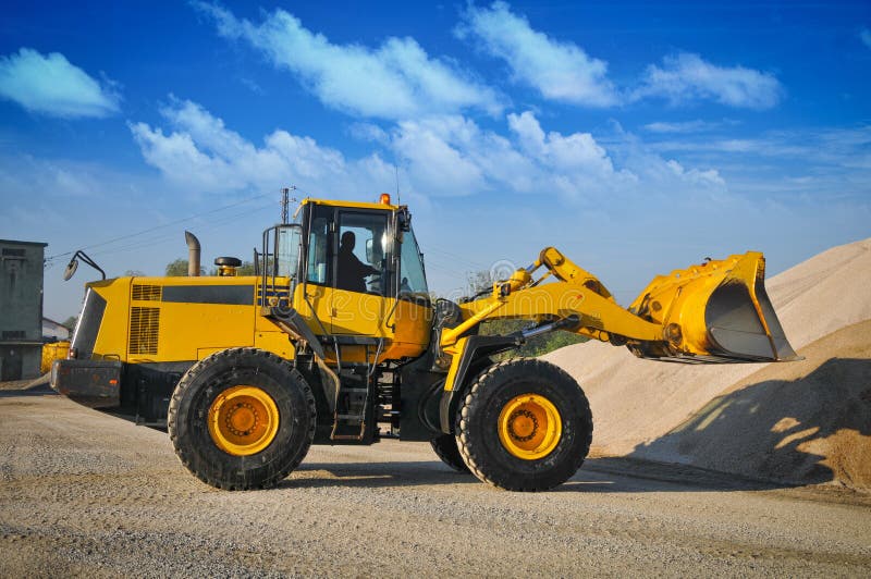 Loader Excavator Construction Machinery Equipment Stock Image - Image ...