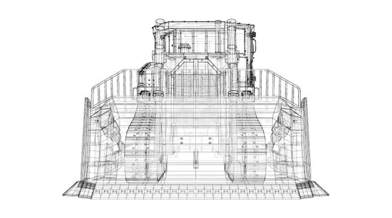Loader stock illustration. Illustration of digging, machinery - 47746187