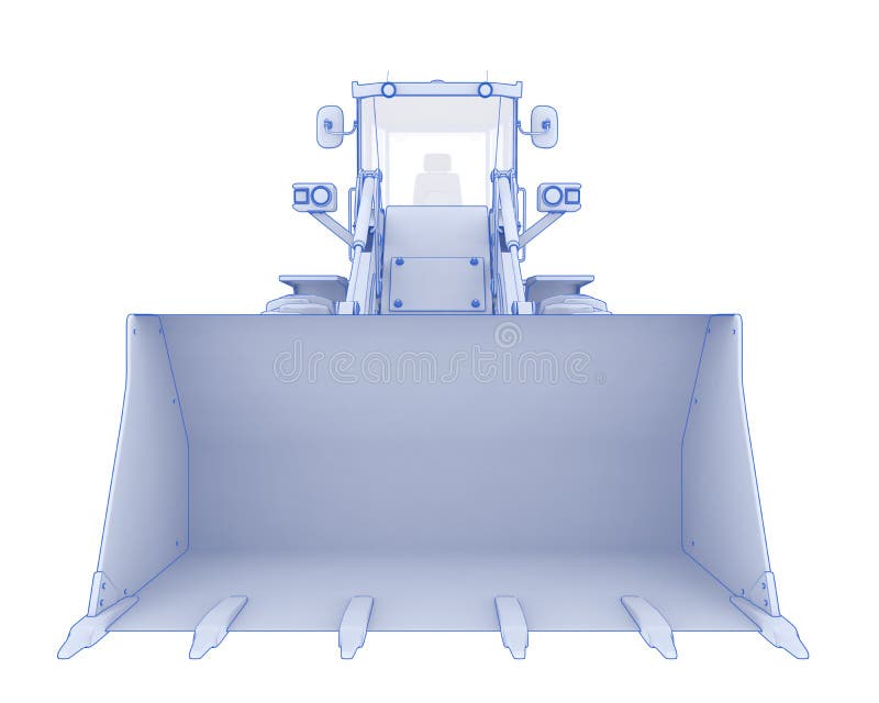 Loader Isolated on Background. 3d Rendering - Illustration Stock ...