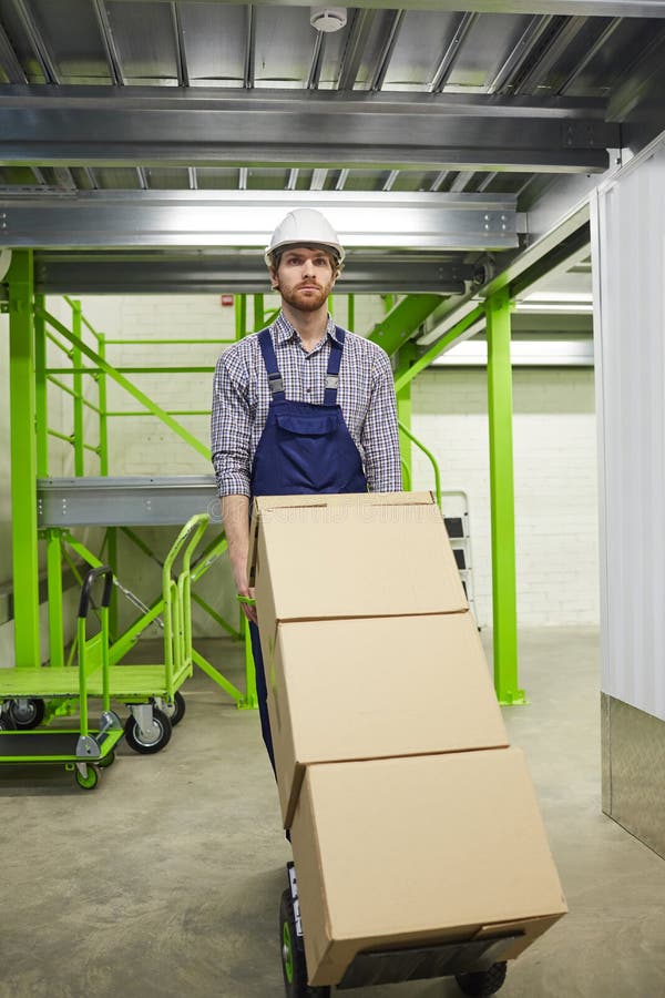 Loader loading the boxes stock photo. Image of manufacturing - 171898738