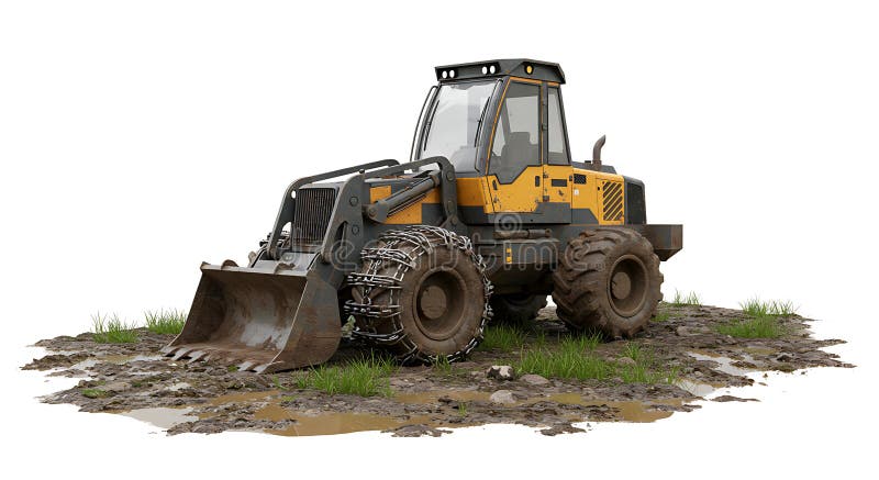 Loader on Muddy Ground Construction Equipment Stock Photo - Image of ...