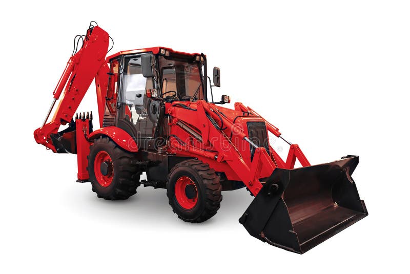 Red truck front view. stock image. Image of background - 75125639