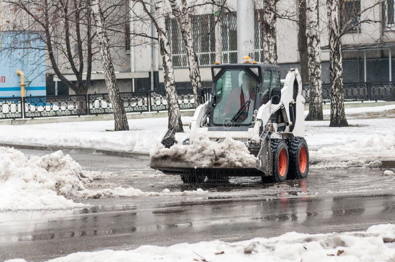 Snow Removal stock photo. Image of december, handle, removal - 17404782