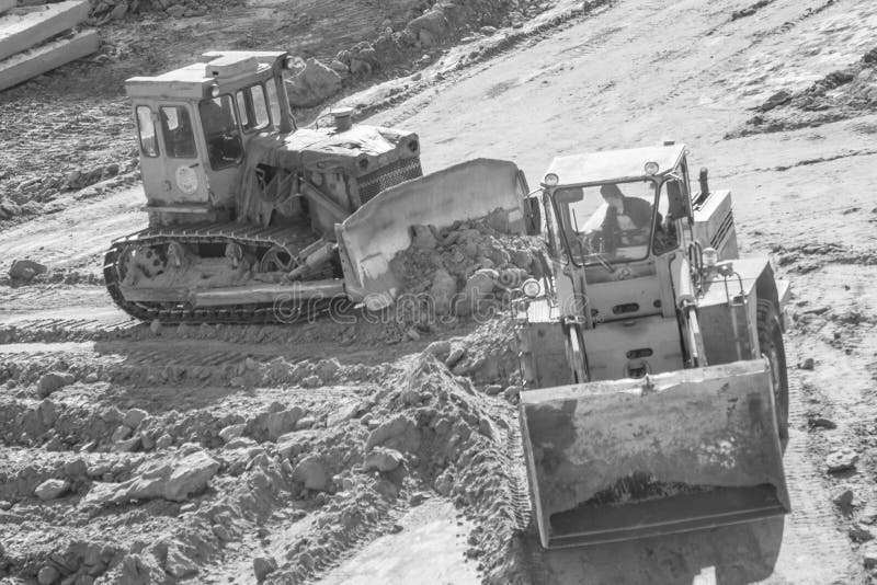 Loader sand construction stock photo. Image of construction - 112008032