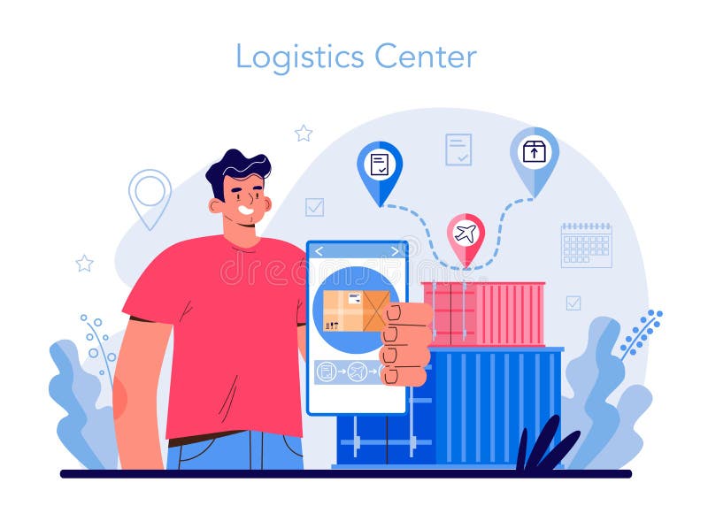 Loader Service. Stevedore in Uniform Carrying a Cargo Stock Vector ...