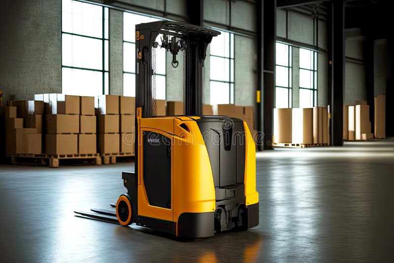 Loader for Transportation of Goods in Large Warehouse Stock ...