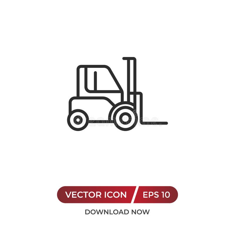 Loader Truck Icon in Modern Design Style for Web Site and Mobile App ...