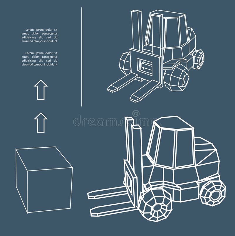 Loader.Vector illustration stock vector. Illustration of mover - 28391530