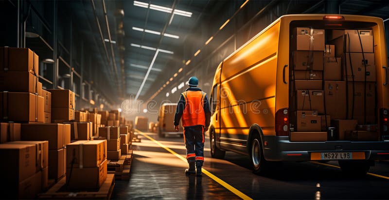 Loader in a Warehouse, Loading and Delivery of Products, Purchases ...
