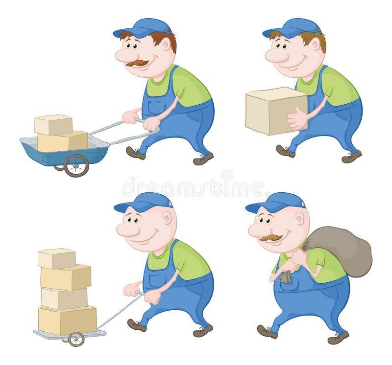 Forklift operator stock illustration. Illustration of humor - 34163