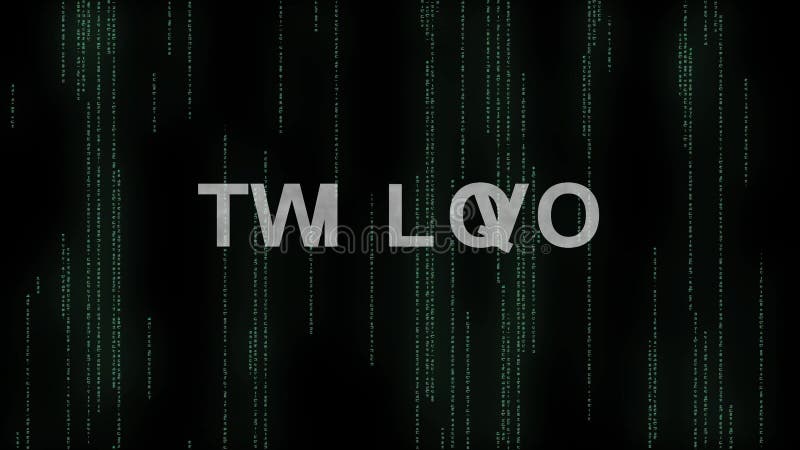 Loading. Animated Text and Matrix Background Stock Footage - Video of ...