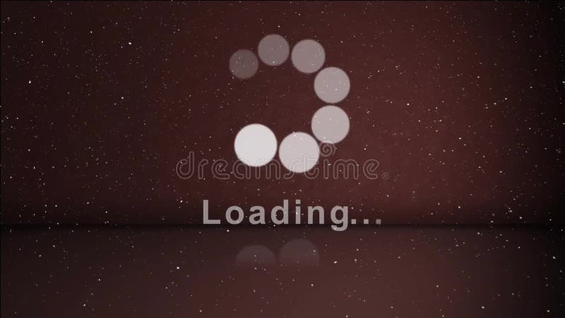 Loading Animation with Floating Particles Over Dark Background Stock Footage - Video of glowing ...