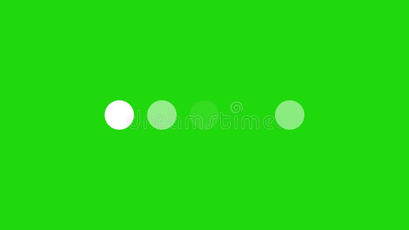 Loading Animation with Four Dots on Green Background Stock Video ...
