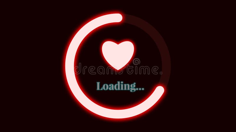 Love Loading Animation in Red Colour Stock Video - Video of decoration ...