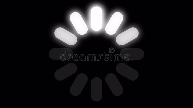 Loading Animation Icon on Transparent Background Stock Video - Video of ...