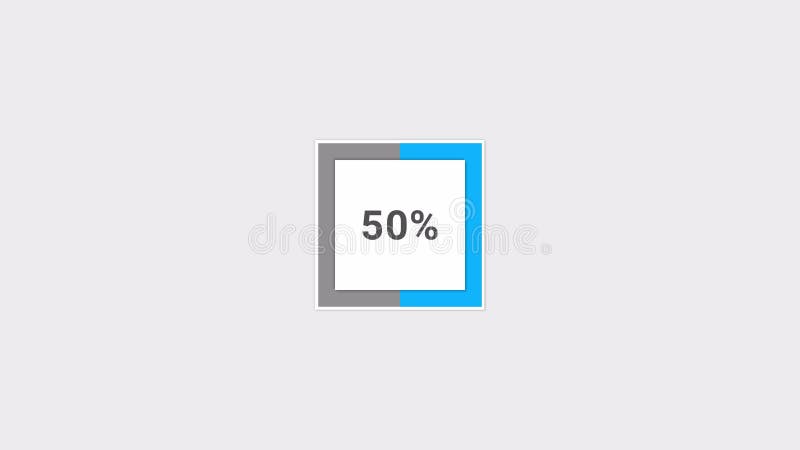 Loading Animation Progress Bar with Percentage. Stock Video - Video of download, data: 416588773