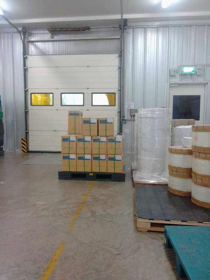 Loading area indoor stock image. Image of hard, logistic - 157668217