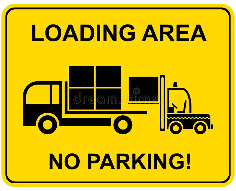 Loading Area No Parking Stock Illustrations – 69 Loading Area No ...