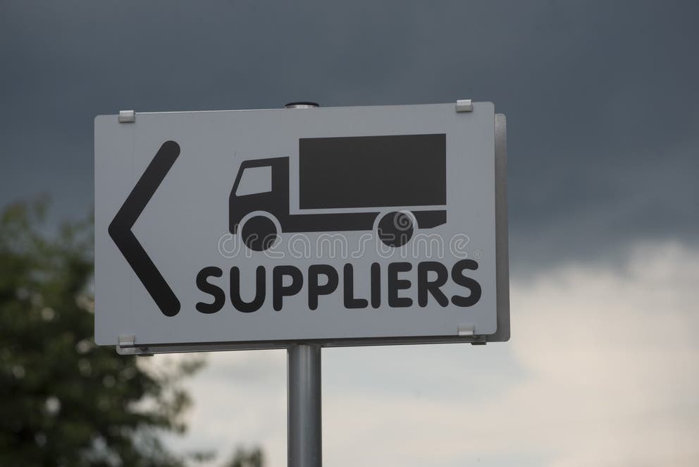 Loading Area for Trucks, Road Sign Stock Image - Image of employees ...